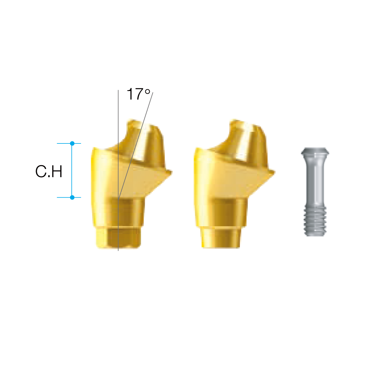 MEGAGEN / Multi-unit Angled Abutment [AO] C.H=3.5/ A=17/ Non-Hex